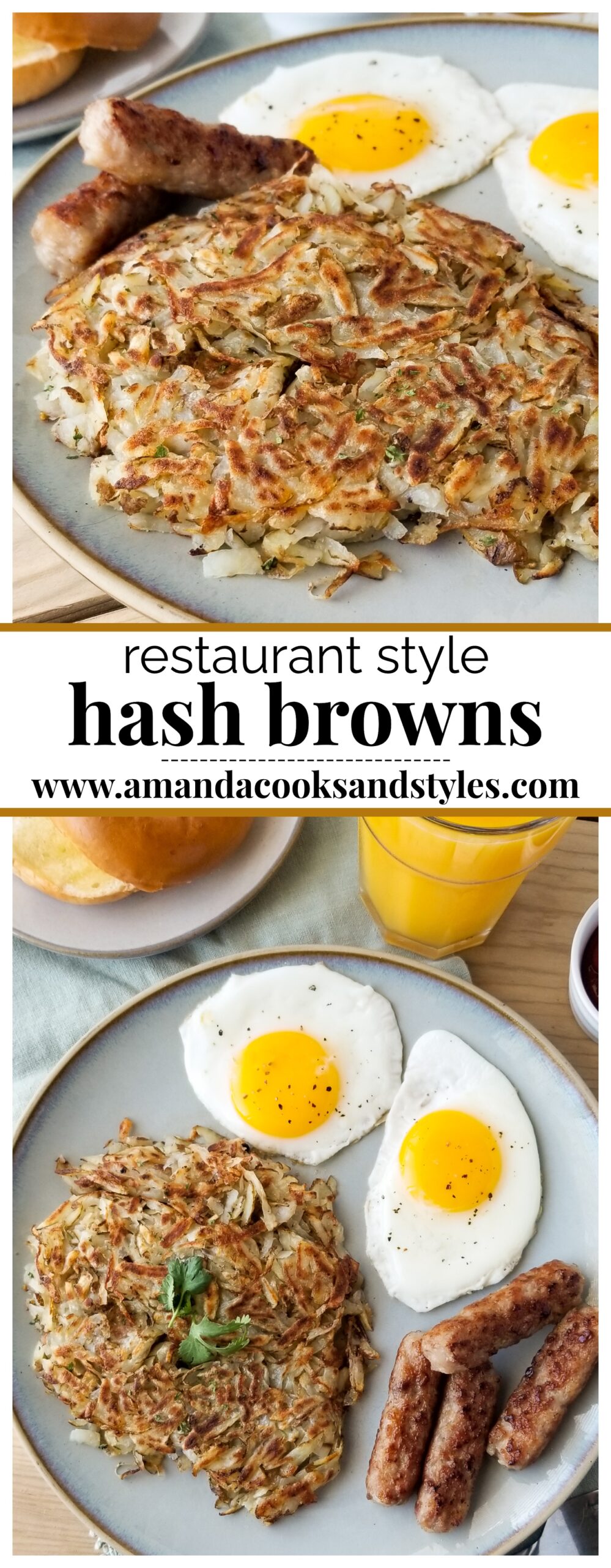 Restaurant Style Hash Browns - Amanda Cooks & Styles