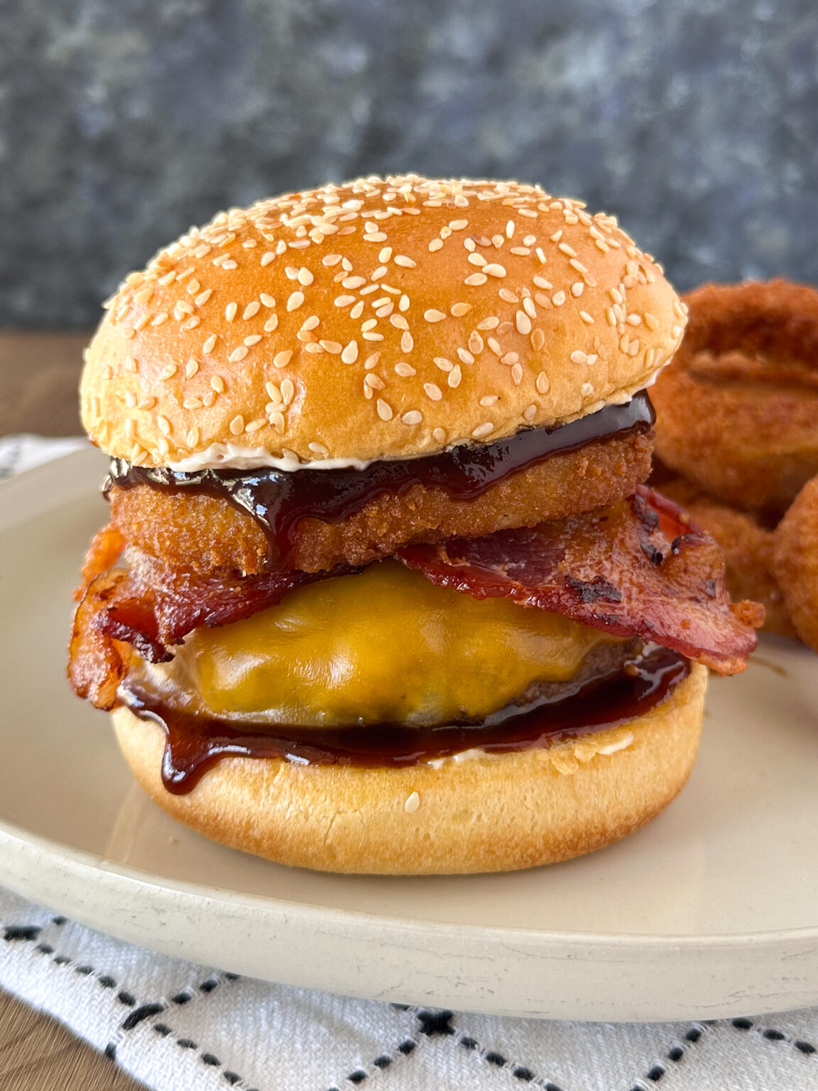 Bacon Western Cheeseburgers - Amanda Cooks & Styles